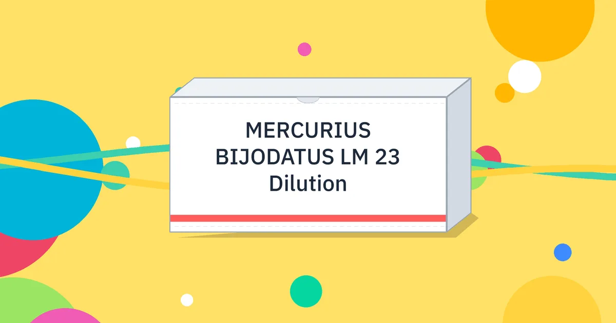 Symbolbild: Packung mit der Aufschrift MERCURIUS BIJODATUS LM 23 Dilution (PZN 12948721) – Verfügbarkeit und Bezug in Apotheken in Frankfurt am Main