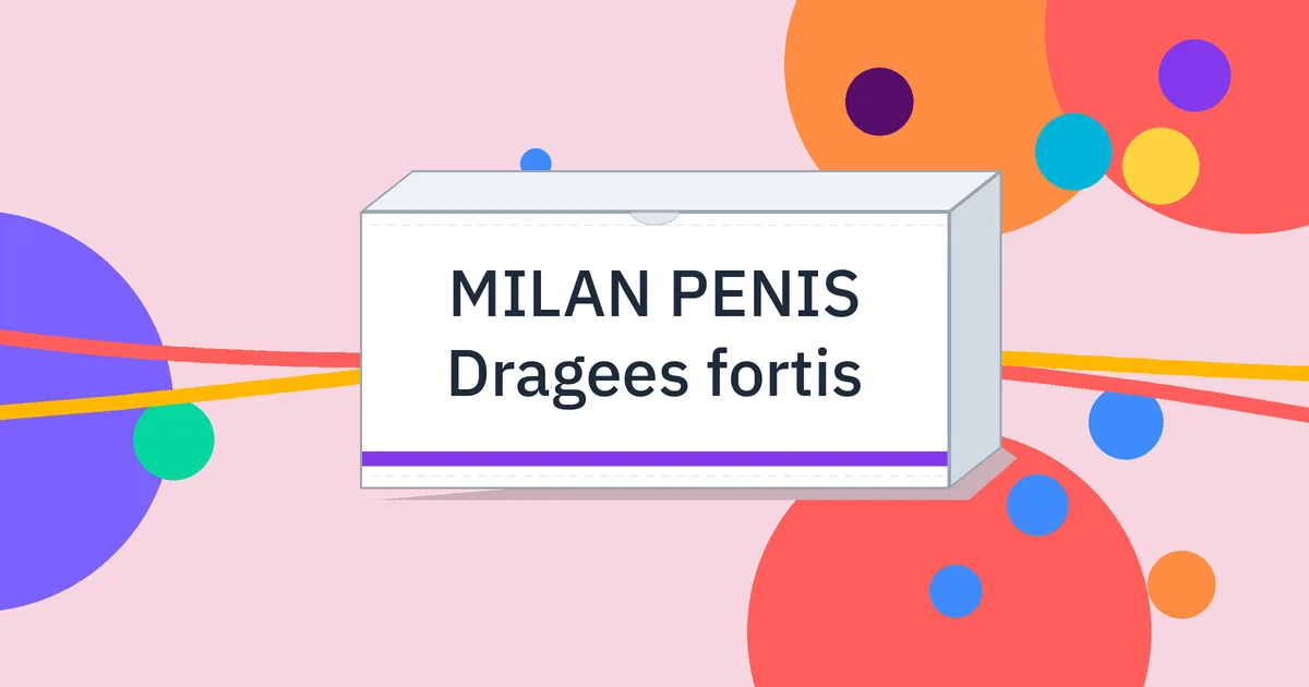 Symbolbild: Packung mit der Aufschrift MILAN PENIS Dragees fortis (PZN 19061725) – Verfügbarkeit und Bezug in Apotheken in Frankfurt am Main