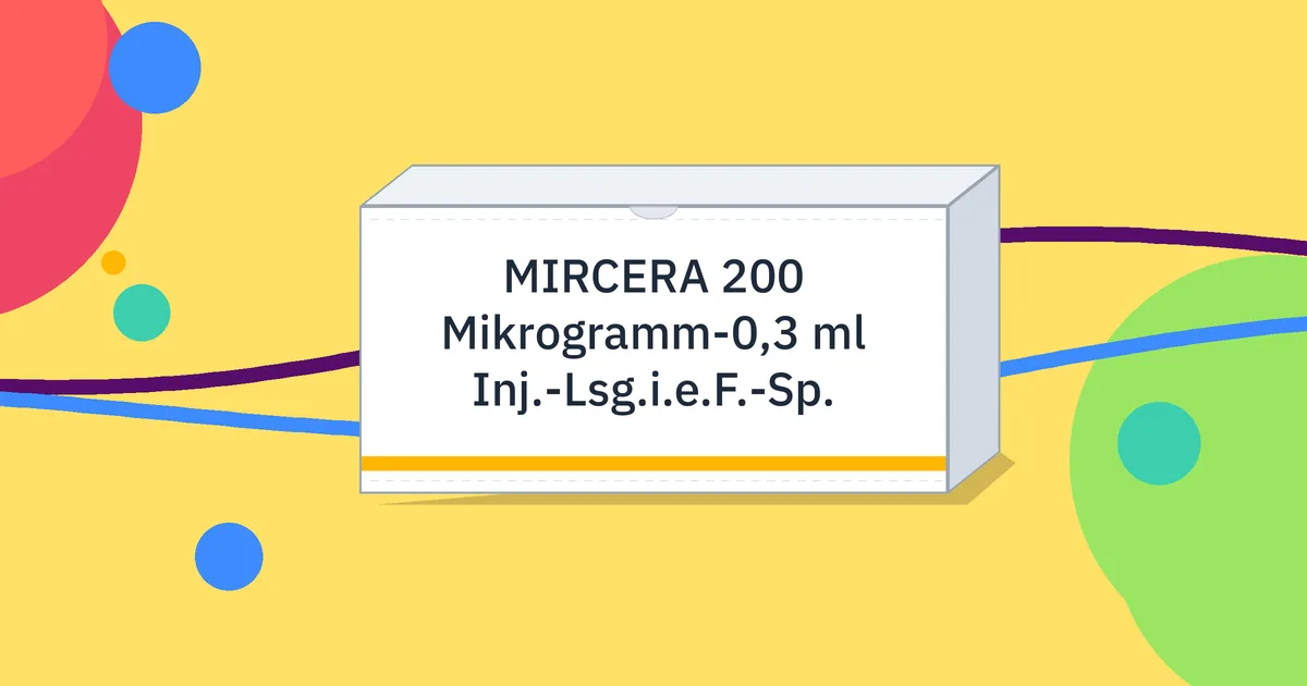 Symbolbild: Packung mit der Aufschrift MIRCERA 200 Mikrogramm-0,3 ml Inj.-Lsg.i.e.F.-Sp. (PZN 08472454) – Verfügbarkeit und Bezug in Apotheken in Frankfurt am Main