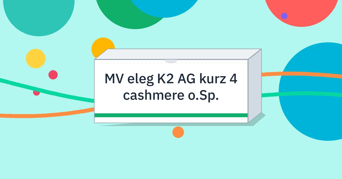 Symbolbild: Packung mit der Aufschrift MV eleg K2 AG kurz 4 cashmere o.Sp. (PZN 15284256) – Verfügbarkeit und Bezug in Apotheken in Frankfurt am Main
