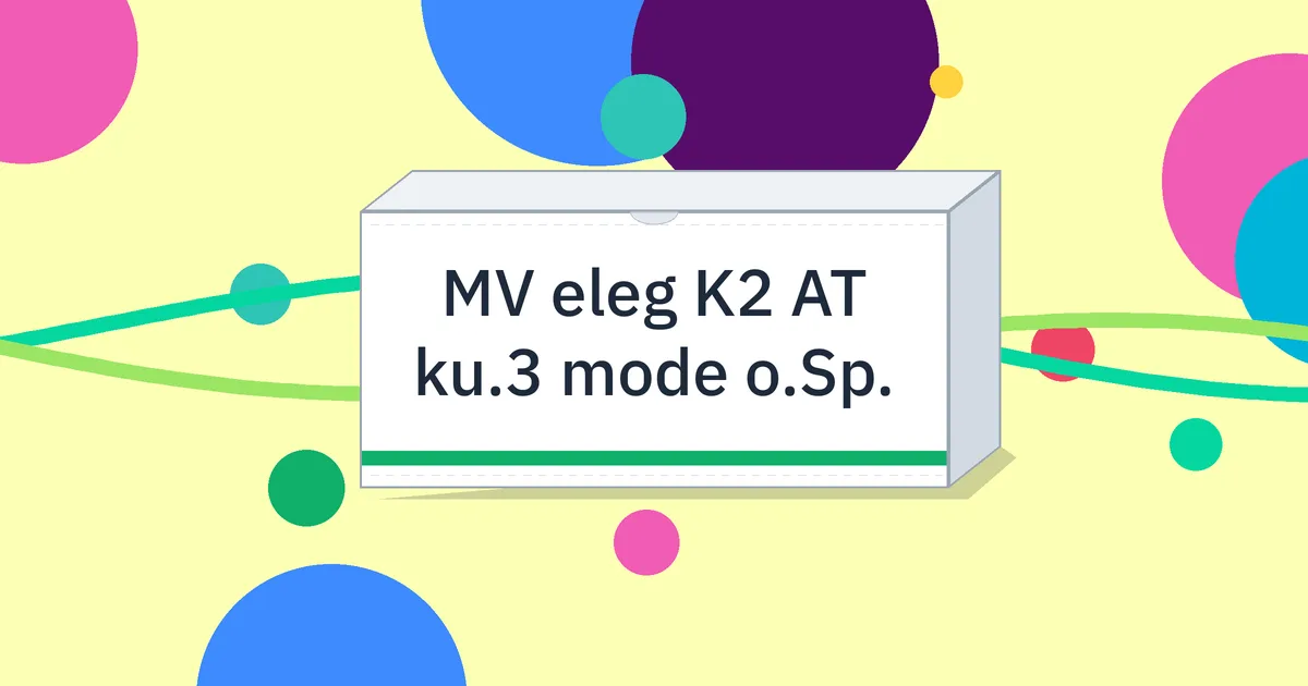 Symbolbild: Packung mit der Aufschrift MV eleg K2 AT ku.3 mode o.Sp. (PZN 04542784) – Verfügbarkeit und Bezug in Apotheken in Frankfurt am Main