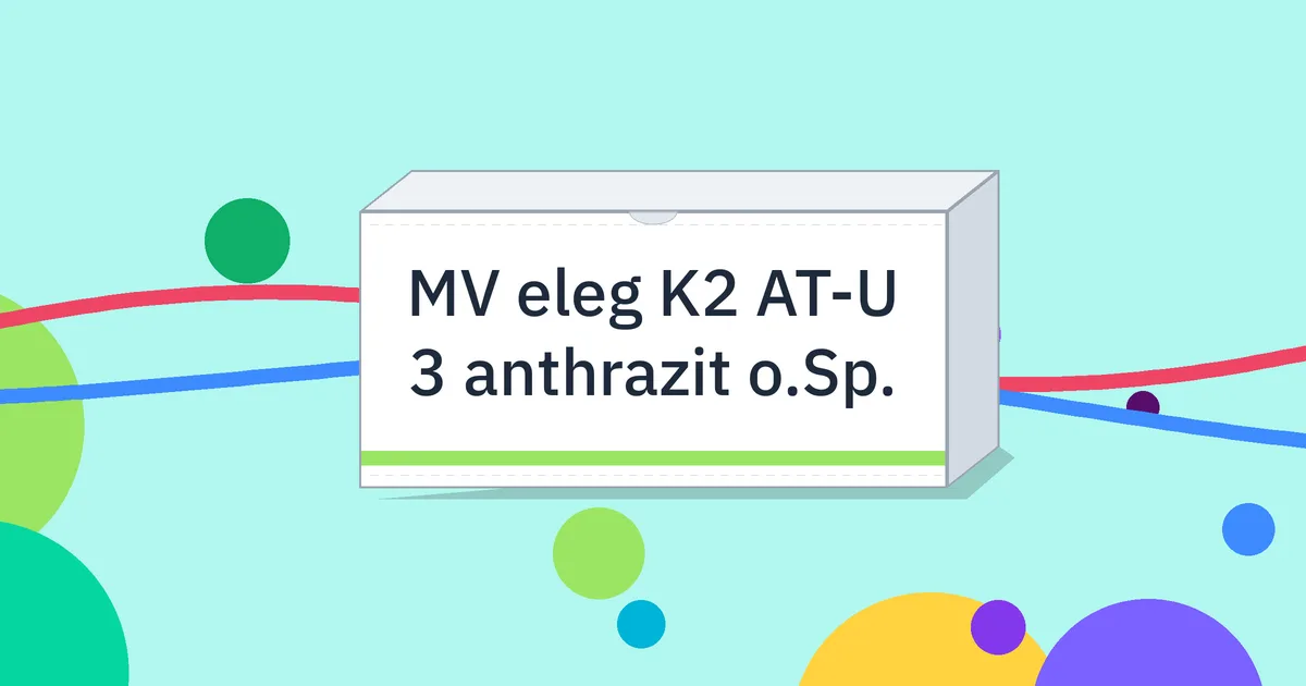 Symbolbild: Packung mit der Aufschrift MV eleg K2 AT-U 3 anthrazit o.Sp. (PZN 00643258) – Verfügbarkeit und Bezug in Apotheken in Frankfurt am Main