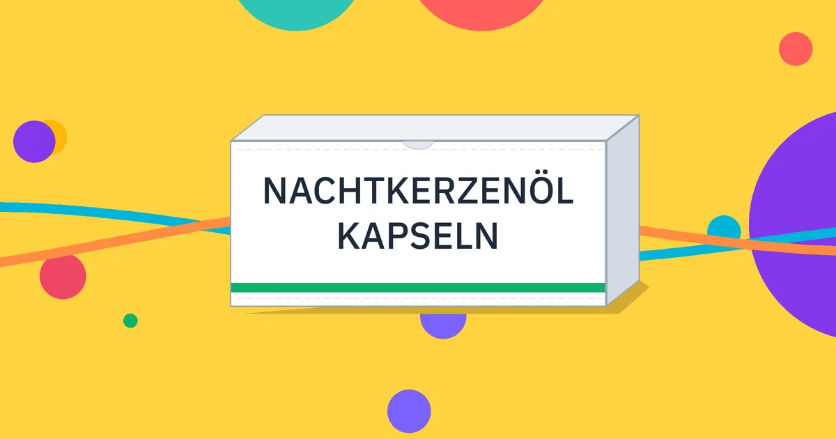 Symbolbild: Packung mit der Aufschrift NACHTKERZENÖL KAPSELN (PZN 08642318) – Verfügbarkeit und Bezug in Apotheken in Frankfurt am Main