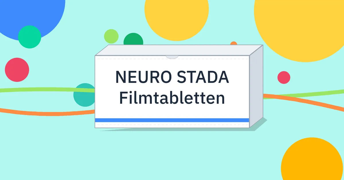 Symbolbild: Packung mit der Aufschrift NEURO STADA Filmtabletten (PZN 00871261) – Verfügbarkeit und Bezug in Apotheken in Frankfurt am Main