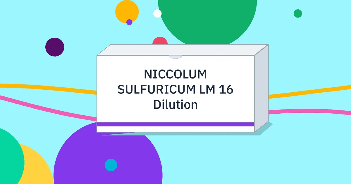 Symbolbild: Packung mit der Aufschrift NICCOLUM SULFURICUM LM 16 Dilution (PZN 12968681) – Verfügbarkeit und Bezug in Apotheken in Frankfurt am Main