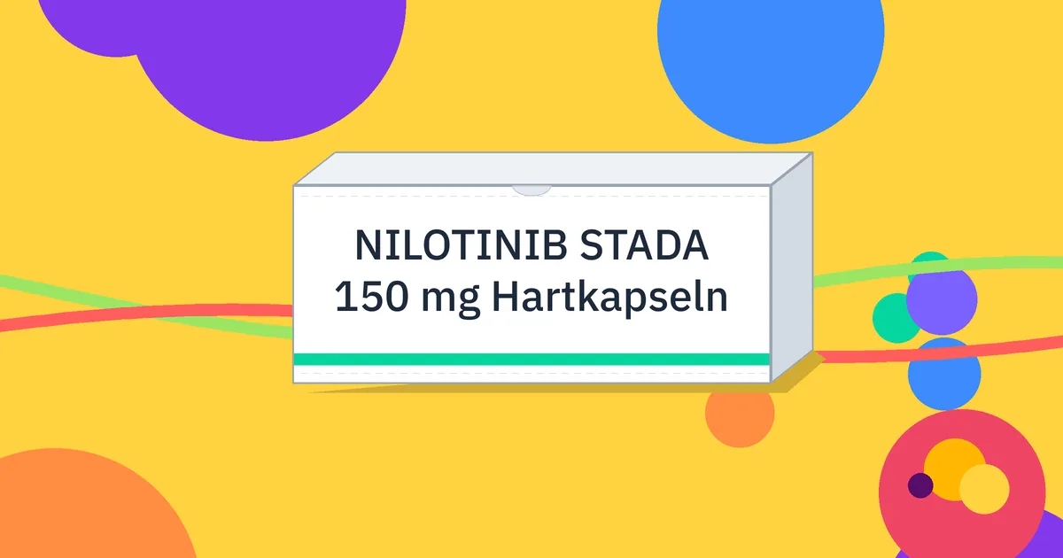Symbolbild: Packung mit der Aufschrift NILOTINIB STADA 150 mg Hartkapseln (PZN 19236449) – Verfügbarkeit und Bezug in Apotheken in Frankfurt am Main