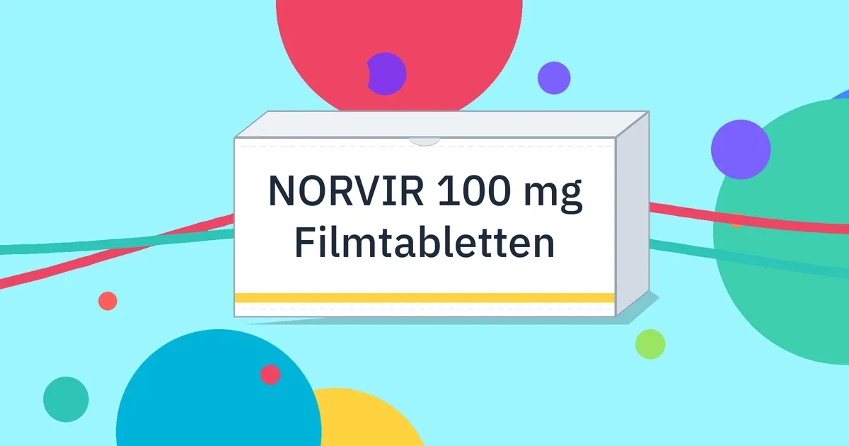 Symbolbild: Packung mit der Aufschrift NORVIR 100 mg Filmtabletten (PZN 07515606) – Verfügbarkeit und Bezug in Apotheken in Frankfurt am Main