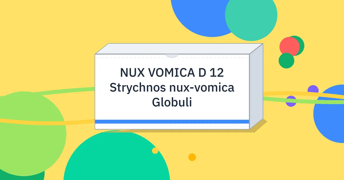 Symbolbild: Packung mit der Aufschrift NUX VOMICA D 12 Strychnos nux-vomica Globuli (PZN 20409553) – Verfügbarkeit und Bezug in Apotheken in Frankfurt am Main