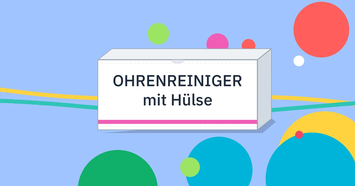 Symbolbild: Packung mit der Aufschrift OHRENREINIGER mit Hülse (PZN 01966905) – Verfügbarkeit und Bezug in Apotheken in Frankfurt am Main