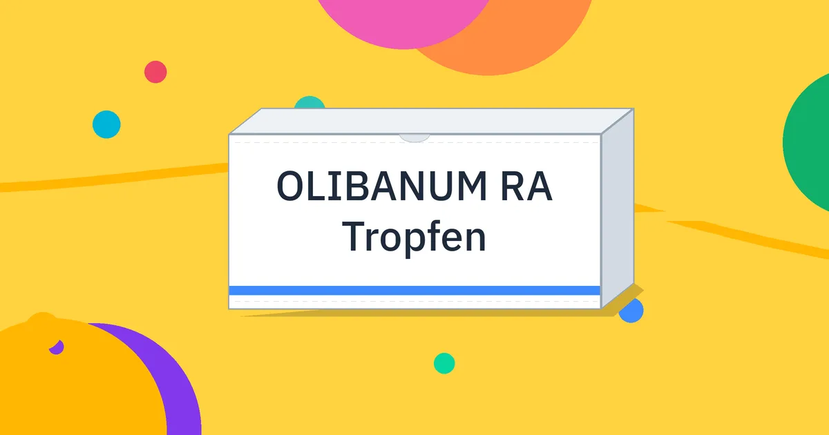Symbolbild: Packung mit der Aufschrift OLIBANUM RA Tropfen (PZN 00011498) – Verfügbarkeit und Bezug in Apotheken in Frankfurt am Main