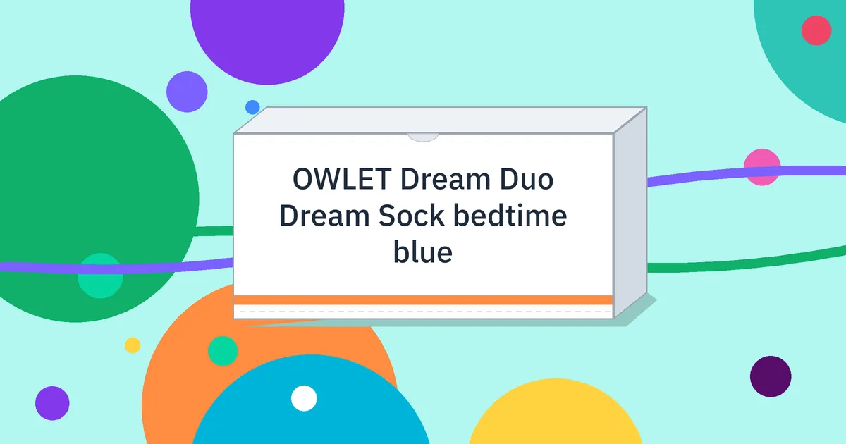 Symbolbild: Packung mit der Aufschrift OWLET Dream Duo Dream Sock bedtime blue (PZN 20289439) – Verfügbarkeit und Bezug in Apotheken in Frankfurt am Main