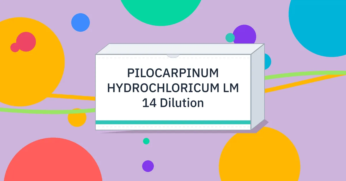 Symbolbild: Packung mit der Aufschrift PILOCARPINUM HYDROCHLORICUM LM 14 Dilution (PZN 13642088) – Verfügbarkeit und Bezug in Apotheken in Frankfurt am Main