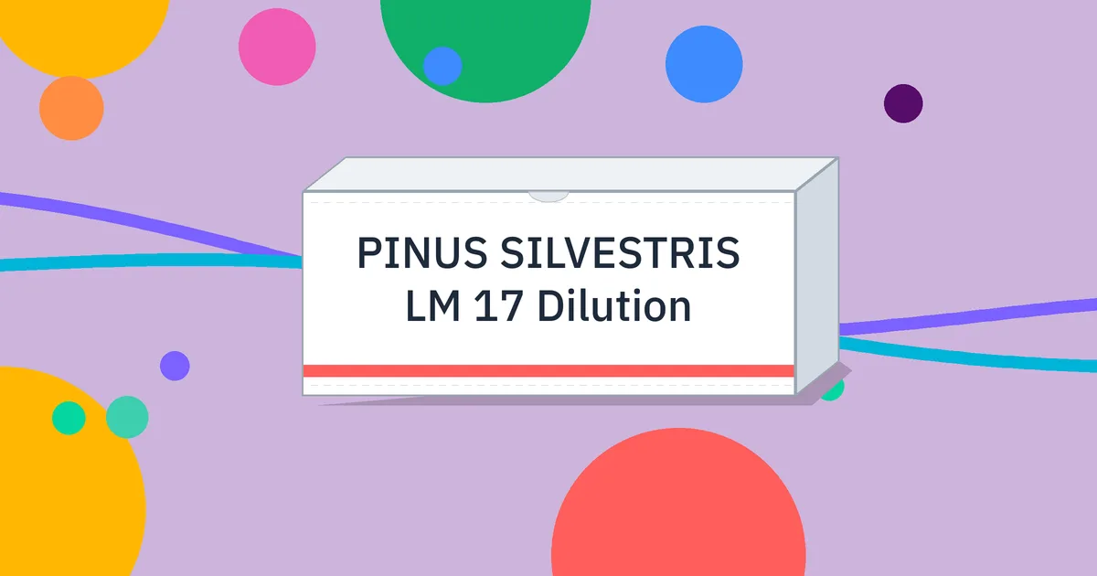 Symbolbild: Packung mit der Aufschrift PINUS SILVESTRIS LM 17 Dilution (PZN 13643001) – Verfügbarkeit und Bezug in Apotheken in Frankfurt am Main