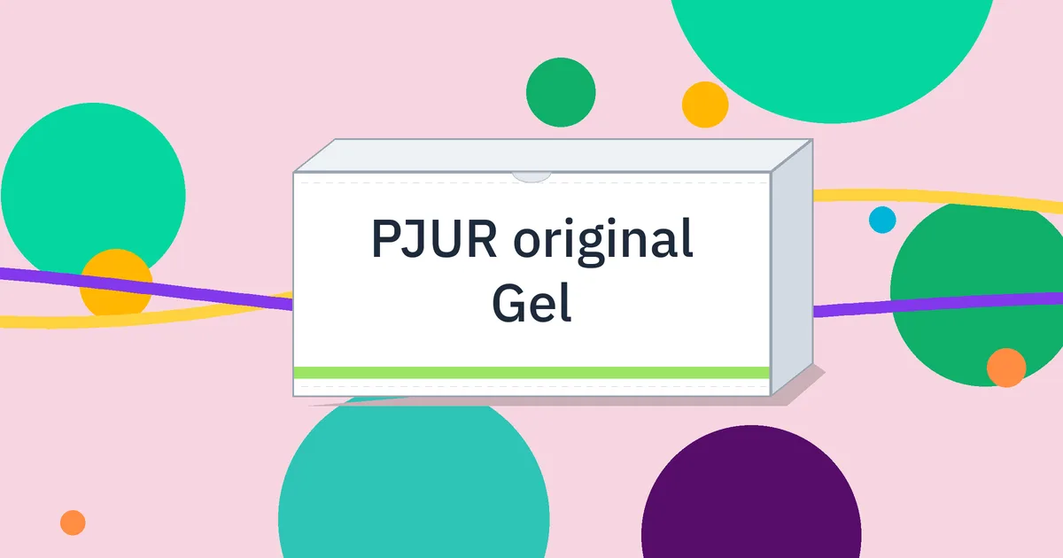 Symbolbild: Packung mit der Aufschrift PJUR original Gel (PZN 00791071) – Verfügbarkeit und Bezug in Apotheken in Frankfurt am Main