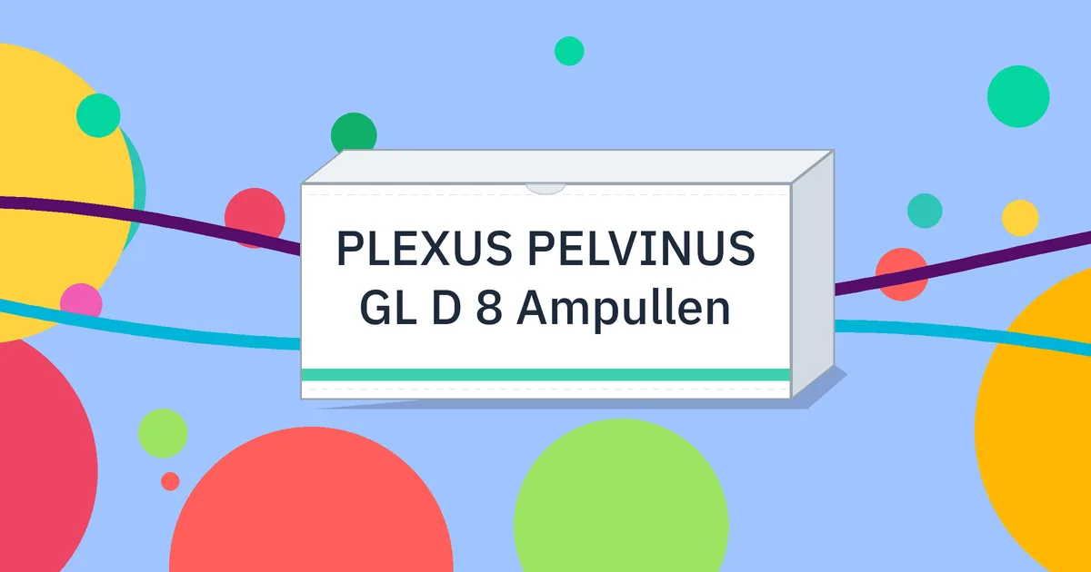 Symbolbild: Packung mit der Aufschrift PLEXUS PELVINUS GL D 8 Ampullen (PZN 02951969) – Verfügbarkeit und Bezug in Apotheken in Frankfurt am Main