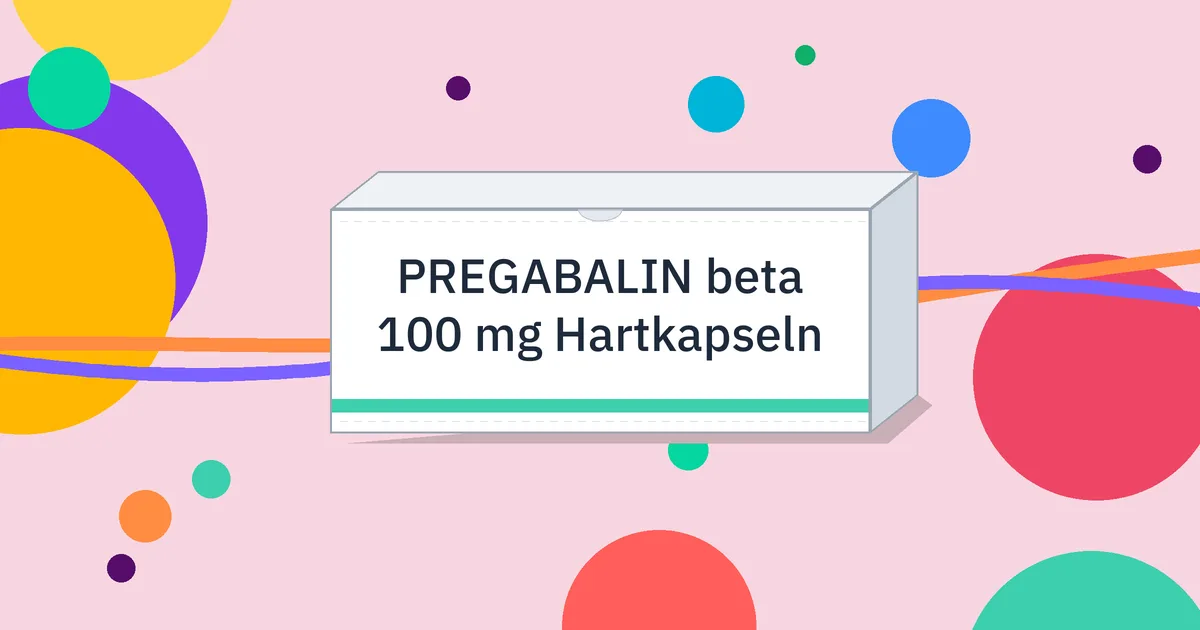 Symbolbild: Packung mit der Aufschrift PREGABALIN beta 100 mg Hartkapseln (PZN 10810579) – Verfügbarkeit und Bezug in Apotheken in Frankfurt am Main