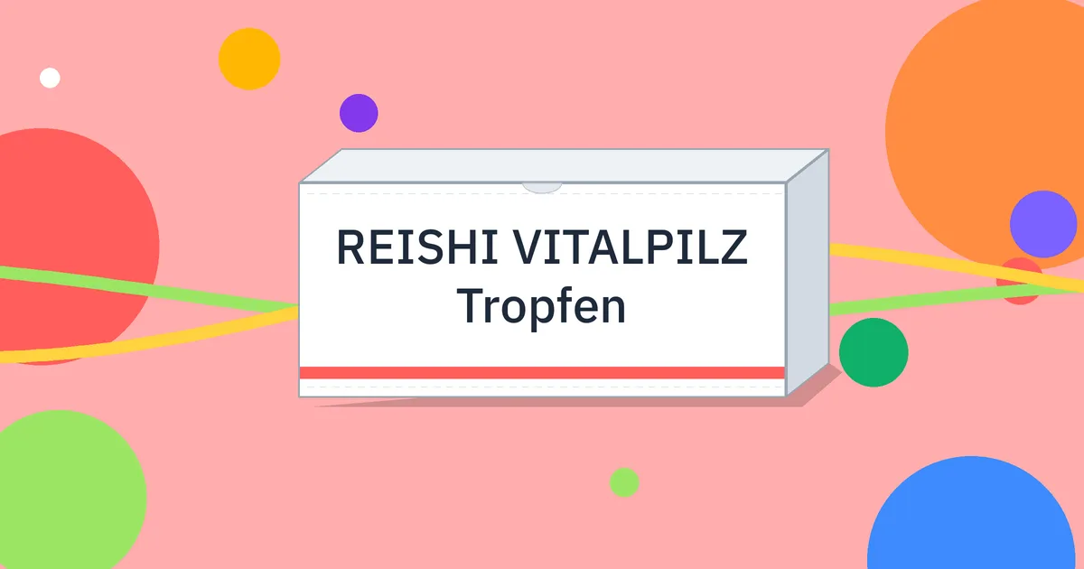 Symbolbild: Packung mit der Aufschrift REISHI VITALPILZ Tropfen (PZN 12900335) – Verfügbarkeit und Bezug in Apotheken in Frankfurt am Main
