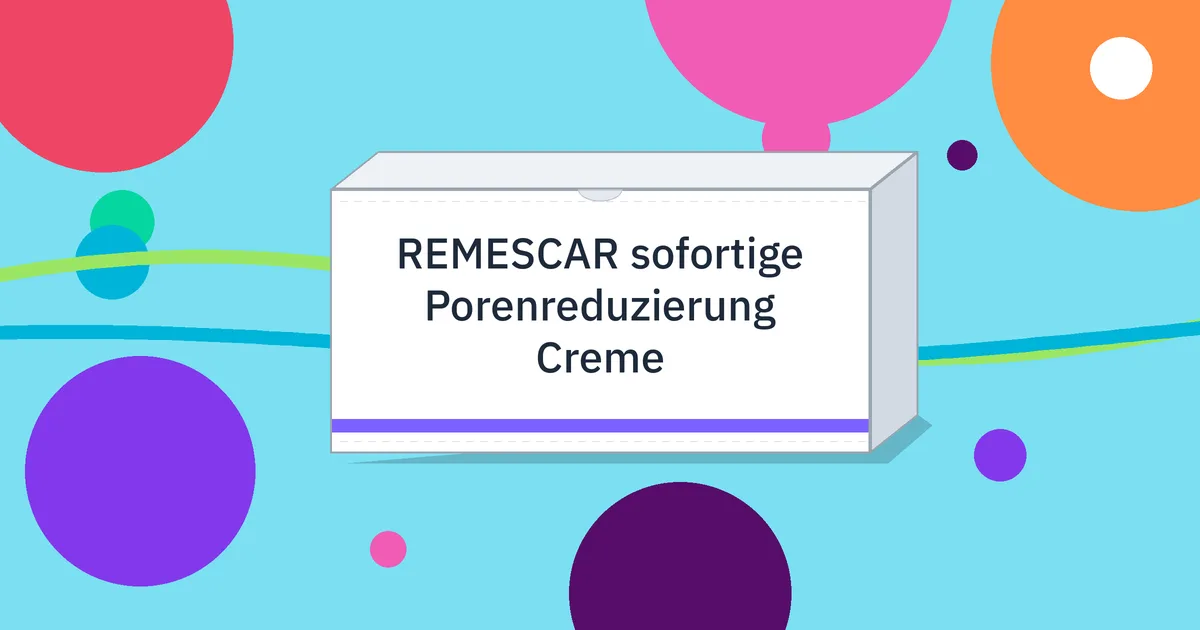 Symbolbild: Packung mit der Aufschrift REMESCAR sofortige Porenreduzierung Creme (PZN 18241371) – Verfügbarkeit und Bezug in Apotheken in Frankfurt am Main