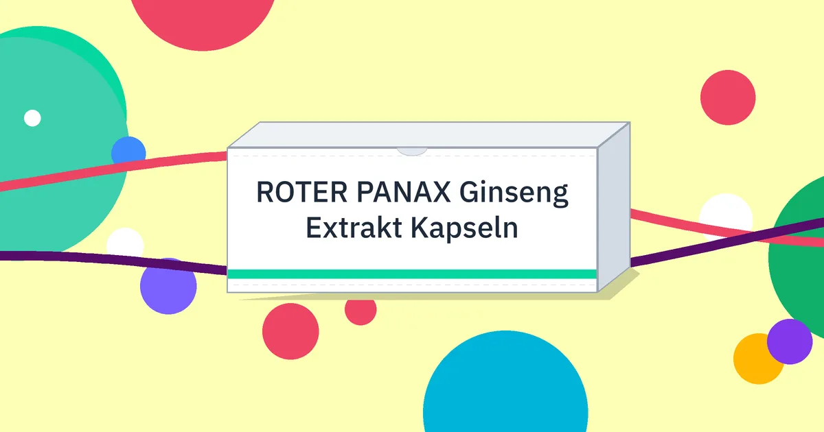 Symbolbild: Packung mit der Aufschrift ROTER PANAX Ginseng Extrakt Kapseln (PZN 18877815) – Verfügbarkeit und Bezug in Apotheken in Frankfurt am Main