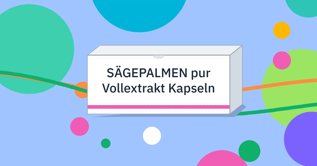 Symbolbild: Packung mit der Aufschrift SÄGEPALMEN pur Vollextrakt Kapseln (PZN 09617848) – Verfügbarkeit und Bezug in Apotheken in Frankfurt am Main