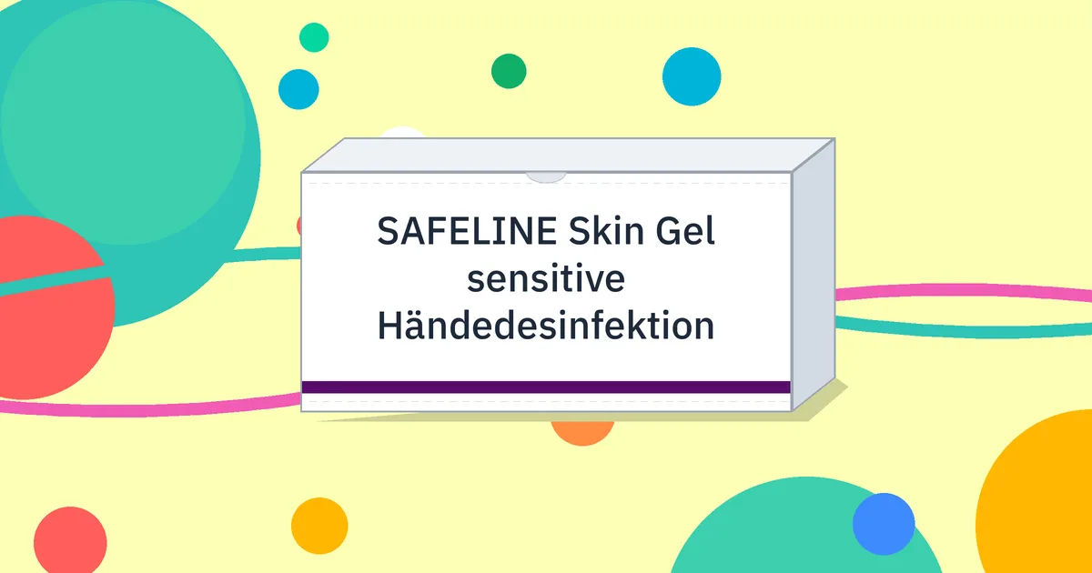 Symbolbild: Packung mit der Aufschrift SAFELINE Skin Gel sensitive Händedesinfektion (PZN 10823205) – Verfügbarkeit und Bezug in Apotheken in Frankfurt am Main