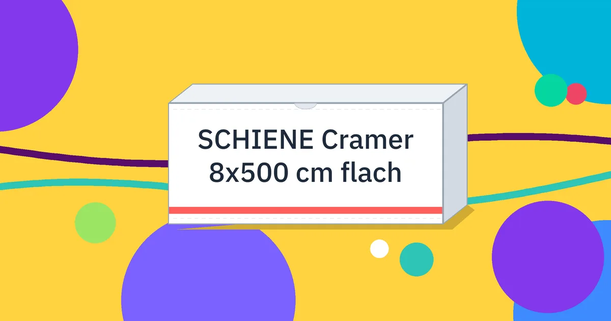 Symbolbild: Packung mit der Aufschrift SCHIENE Cramer 8x500 cm flach (PZN 01968471) – Verfügbarkeit und Bezug in Apotheken in Frankfurt am Main