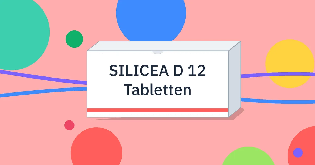 Symbolbild: Packung mit der Aufschrift SILICEA D 12 Tabletten (PZN 01785629) – Verfügbarkeit und Bezug in Apotheken in Frankfurt am Main