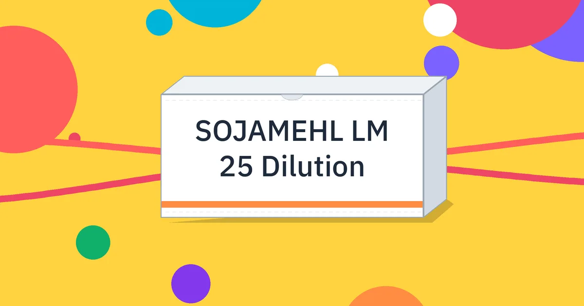 Symbolbild: Packung mit der Aufschrift SOJAMEHL LM 25 Dilution (PZN 13681177) – Verfügbarkeit und Bezug in Apotheken in Frankfurt am Main