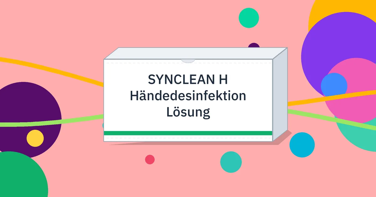 Symbolbild: Packung mit der Aufschrift SYNCLEAN H Händedesinfektion Lösung (PZN 16758590) – Verfügbarkeit und Bezug in Apotheken in Frankfurt am Main