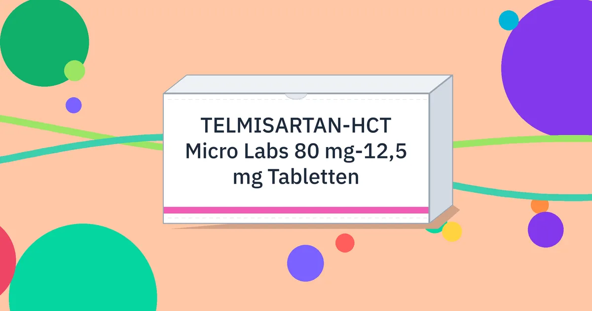 Symbolbild: Packung mit der Aufschrift TELMISARTAN-HCT Micro Labs 80 mg-12,5 mg Tabletten (PZN 13749076) – Verfügbarkeit und Bezug in Apotheken in Frankfurt am Main