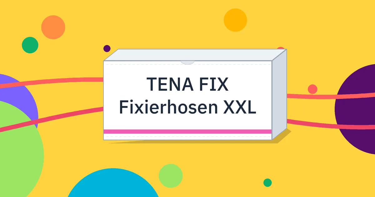 Symbolbild: Packung mit der Aufschrift TENA FIX Fixierhosen XXL (PZN 09469023) – Verfügbarkeit und Bezug in Apotheken in Frankfurt am Main