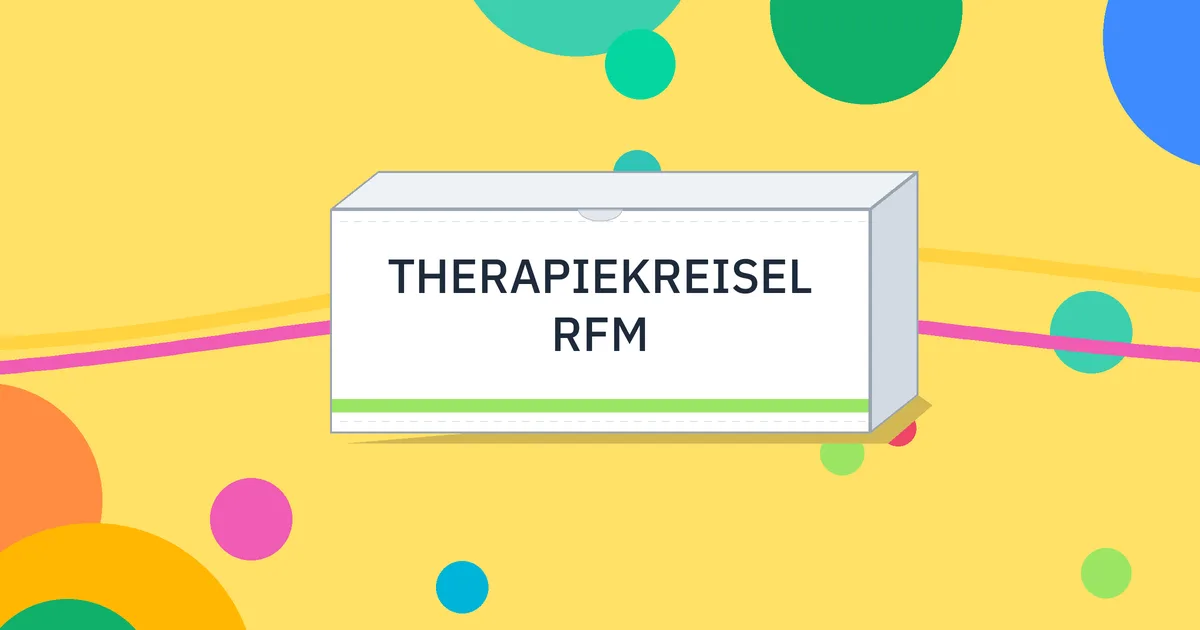 Symbolbild: Packung mit der Aufschrift THERAPIEKREISEL RFM (PZN 01169126) – Verfügbarkeit und Bezug in Apotheken in Frankfurt am Main