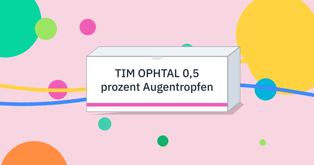 Symbolbild: Packung mit der Aufschrift TIM OPHTAL 0,5 prozent Augentropfen (PZN 04828641) – Verfügbarkeit und Bezug in Apotheken in Frankfurt am Main