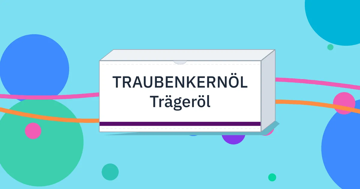 Symbolbild: Packung mit der Aufschrift TRAUBENKERNÖL Trägeröl (PZN 17949642) – Verfügbarkeit und Bezug in Apotheken in Frankfurt am Main