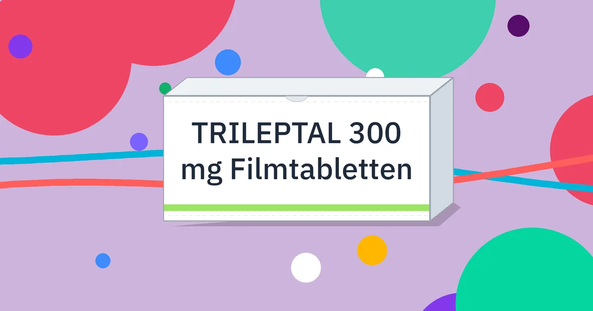 Symbolbild: Packung mit der Aufschrift TRILEPTAL 300 mg Filmtabletten (PZN 03913617) – Verfügbarkeit und Bezug in Apotheken in Frankfurt am Main