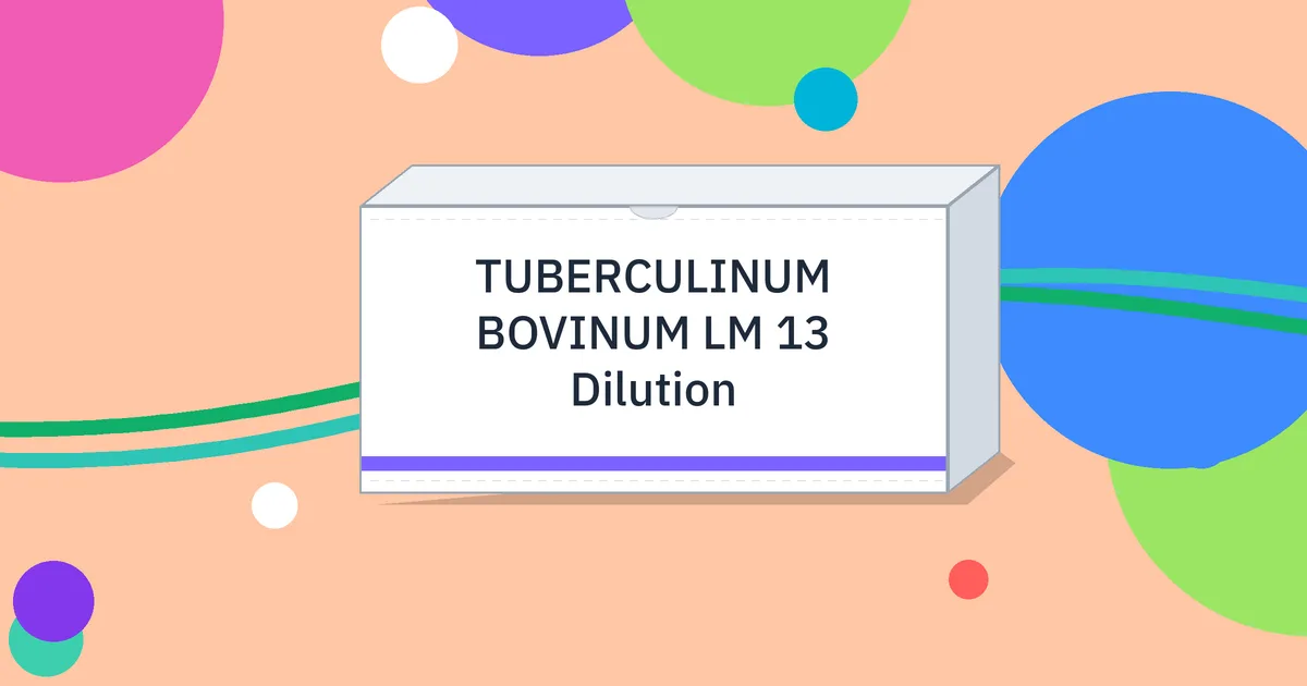 Symbolbild: Packung mit der Aufschrift TUBERCULINUM BOVINUM LM 13 Dilution (PZN 13253955) – Verfügbarkeit und Bezug in Apotheken in Frankfurt am Main
