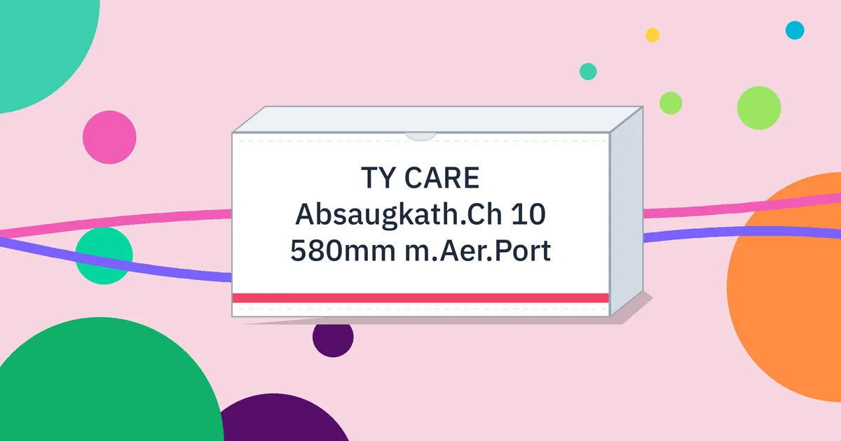 Symbolbild: Packung mit der Aufschrift TY CARE Absaugkath.Ch 10 580mm m.Aer.Port (PZN 00807961) – Verfügbarkeit und Bezug in Apotheken in Frankfurt am Main