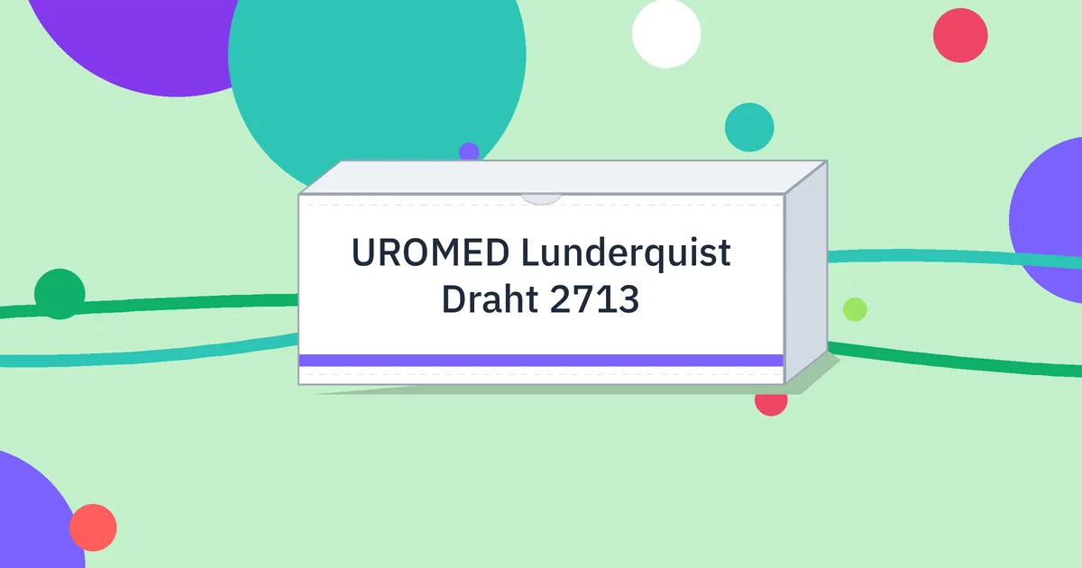 Symbolbild: Packung mit der Aufschrift UROMED Lunderquist Draht 2713 (PZN 10786059) – Verfügbarkeit und Bezug in Apotheken in Frankfurt am Main