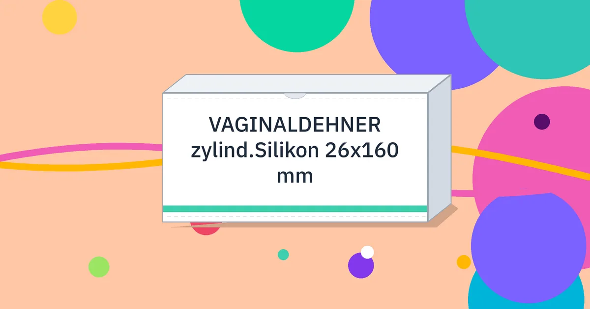 Symbolbild: Packung mit der Aufschrift VAGINALDEHNER zylind.Silikon 26x160 mm (PZN 07324036) – Verfügbarkeit und Bezug in Apotheken in Frankfurt am Main