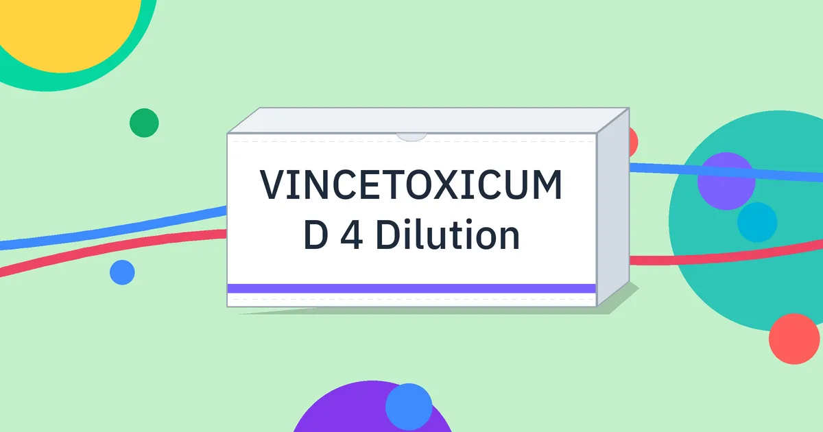 Symbolbild: Packung mit der Aufschrift VINCETOXICUM D 4 Dilution (PZN 04242059) – Verfügbarkeit und Bezug in Apotheken in Frankfurt am Main