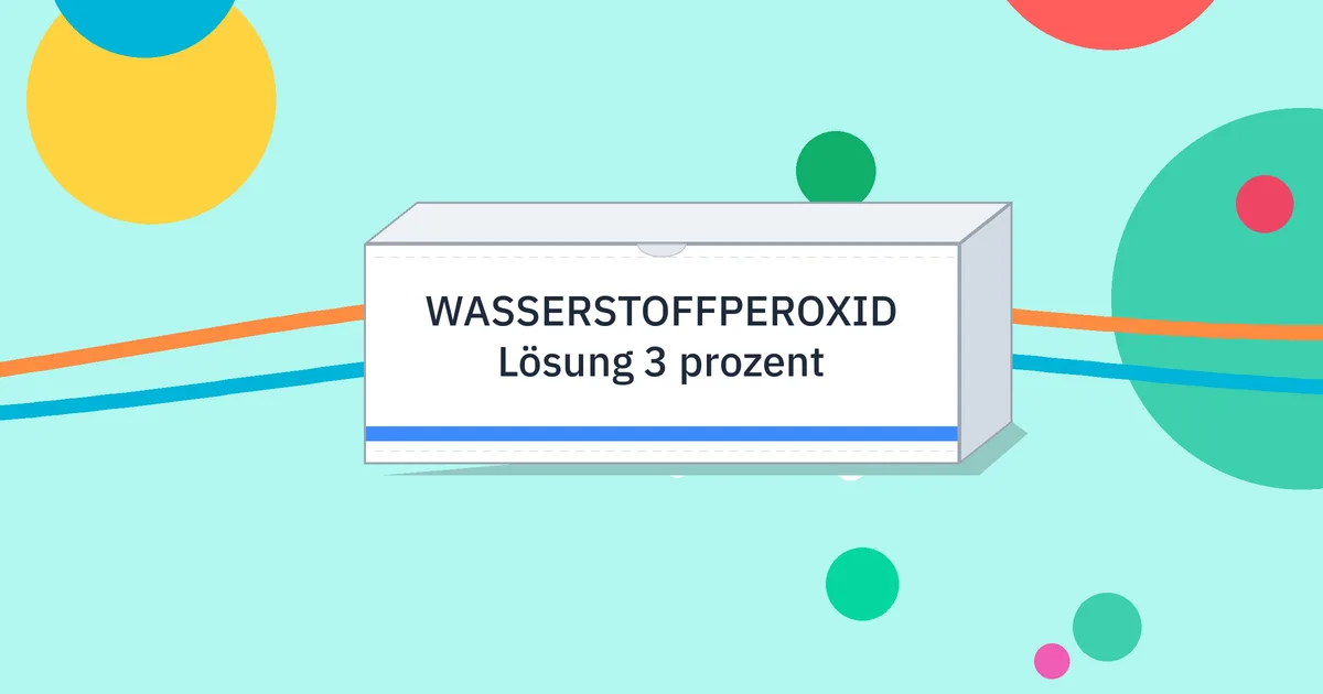 Symbolbild: Packung mit der Aufschrift WASSERSTOFFPEROXID Lösung 3 prozent (PZN 16613710) – Verfügbarkeit und Bezug in Apotheken in Frankfurt am Main