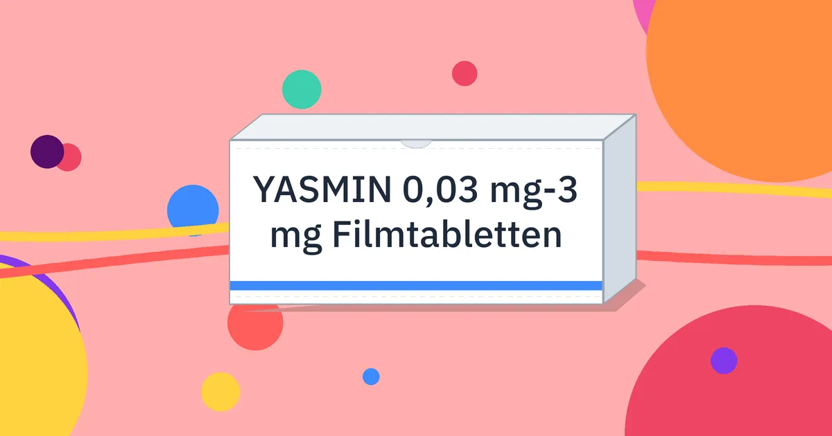 Symbolbild: Packung mit der Aufschrift YASMIN 0,03 mg-3 mg Filmtabletten (PZN 16914423) – Verfügbarkeit und Bezug in Apotheken in Frankfurt am Main