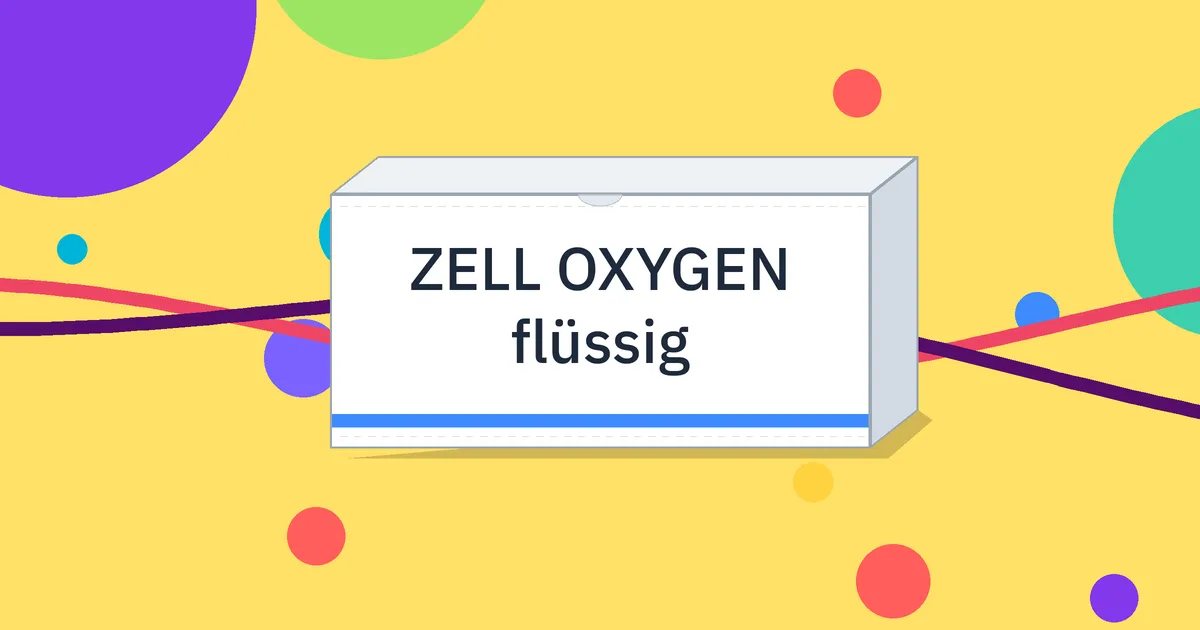 Symbolbild: Packung mit der Aufschrift ZELL OXYGEN flüssig (PZN 02788707) – Verfügbarkeit und Bezug in Apotheken in Frankfurt am Main