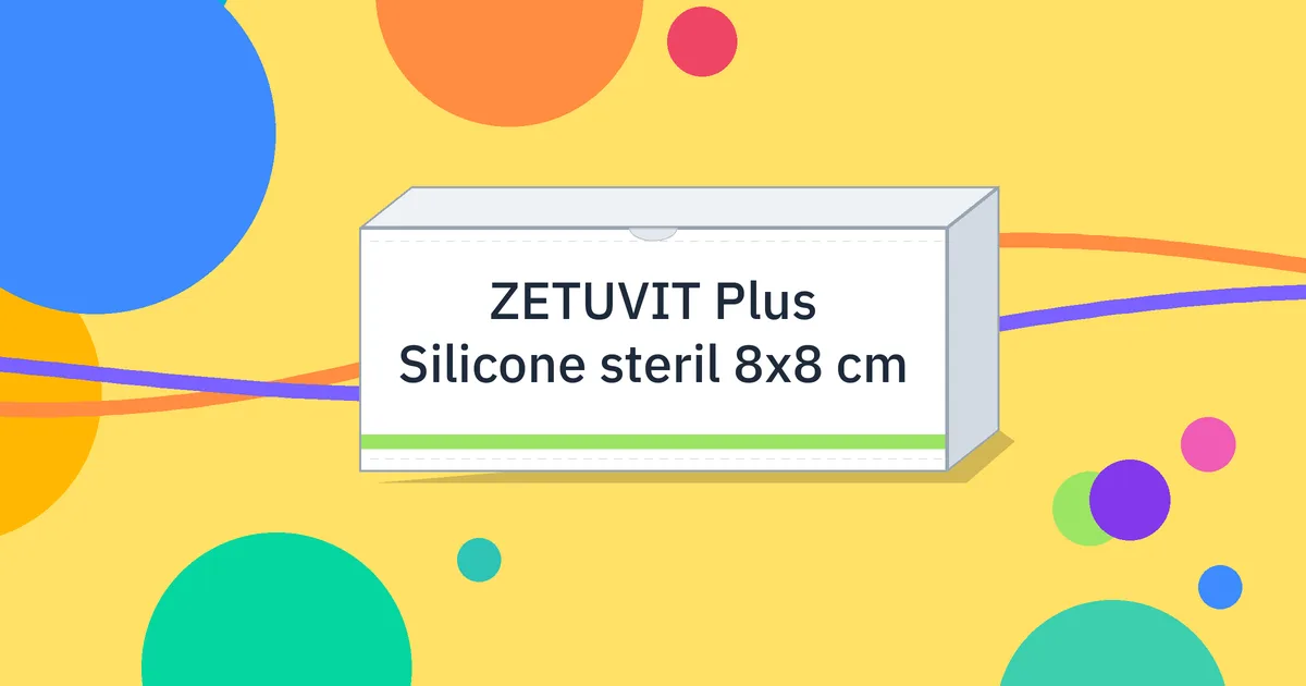 Symbolbild: Packung mit der Aufschrift ZETUVIT Plus Silicone steril 8x8 cm (PZN 14415153) – Verfügbarkeit und Bezug in Apotheken in Frankfurt am Main