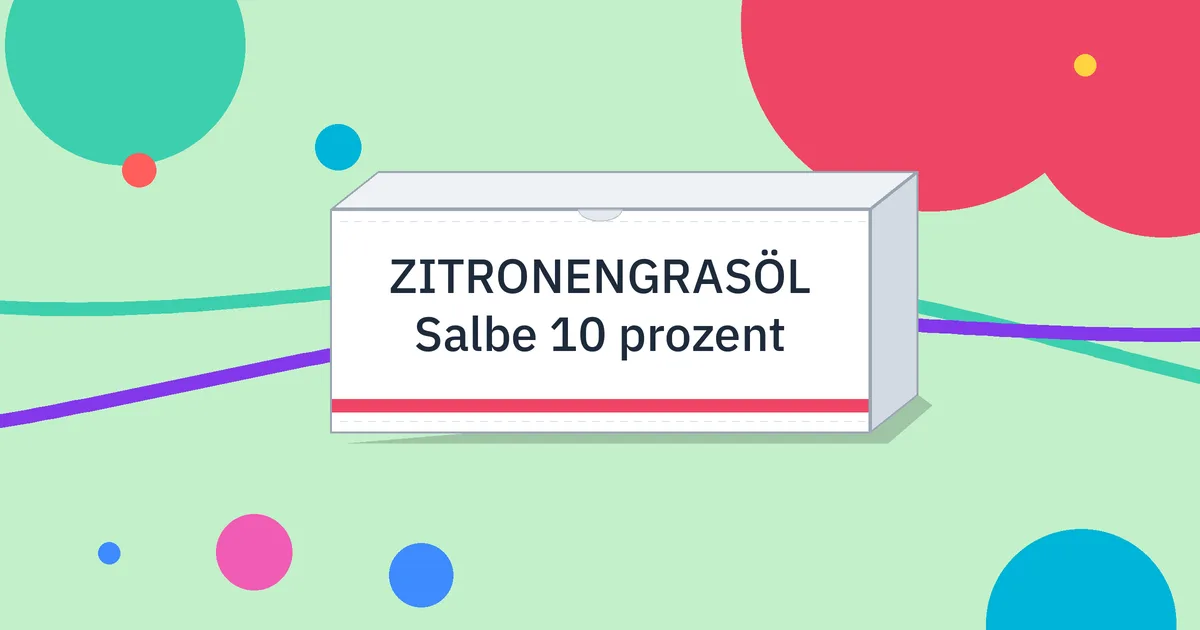 Symbolbild: Packung mit der Aufschrift ZITRONENGRASÖL Salbe 10 prozent (PZN 18180439) – Verfügbarkeit und Bezug in Apotheken in Frankfurt am Main