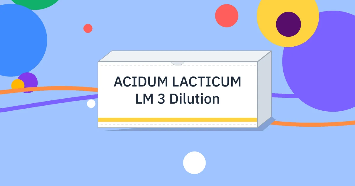 Symbolbild: Packung mit der Aufschrift ACIDUM LACTICUM LM 3 Dilution (PZN 13279009) – Verfügbarkeit und Bezug in Apotheken in Frankfurt am Main