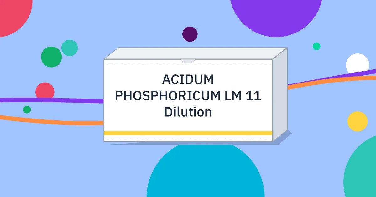 Symbolbild: Packung mit der Aufschrift ACIDUM PHOSPHORICUM LM 11 Dilution (PZN 12753176) – Verfügbarkeit und Bezug in Apotheken in Frankfurt am Main