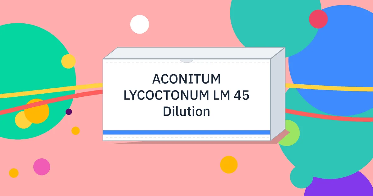 Symbolbild: Packung mit der Aufschrift ACONITUM LYCOCTONUM LM 45 Dilution (PZN 13292116) – Verfügbarkeit und Bezug in Apotheken in Frankfurt am Main
