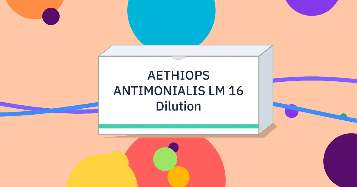 Symbolbild: Packung mit der Aufschrift AETHIOPS ANTIMONIALIS LM 16 Dilution (PZN 13301134) – Verfügbarkeit und Bezug in Apotheken in Frankfurt am Main