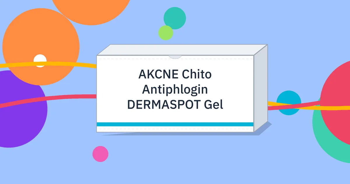 Symbolbild: Packung mit der Aufschrift AKCNE Chito Antiphlogin DERMASPOT Gel (PZN 19907151) – Verfügbarkeit und Bezug in Apotheken in Frankfurt am Main